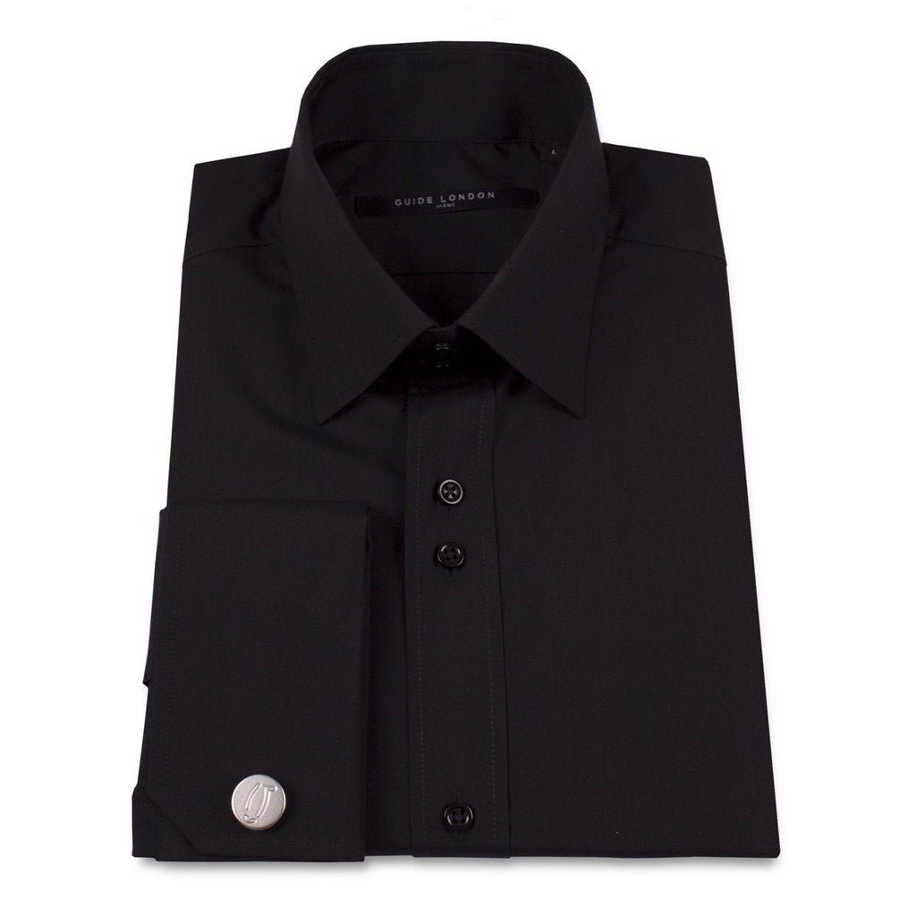 BLACK Classic Double Cuff Shirt – Leonard Silver