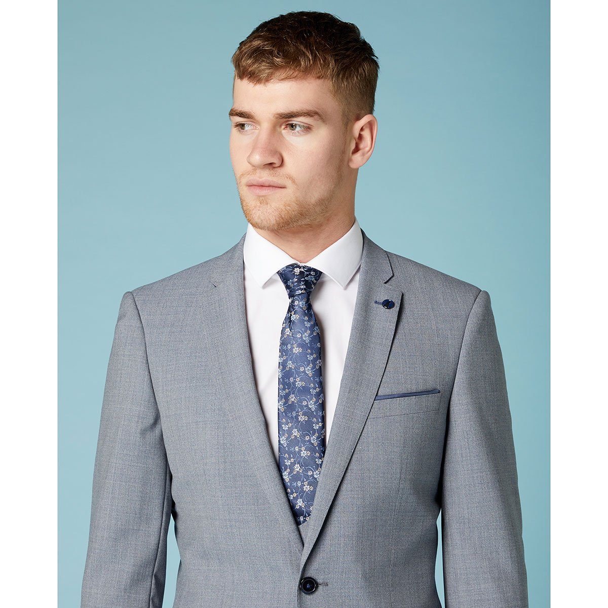 Cool Grey Suit - Leonard Silver